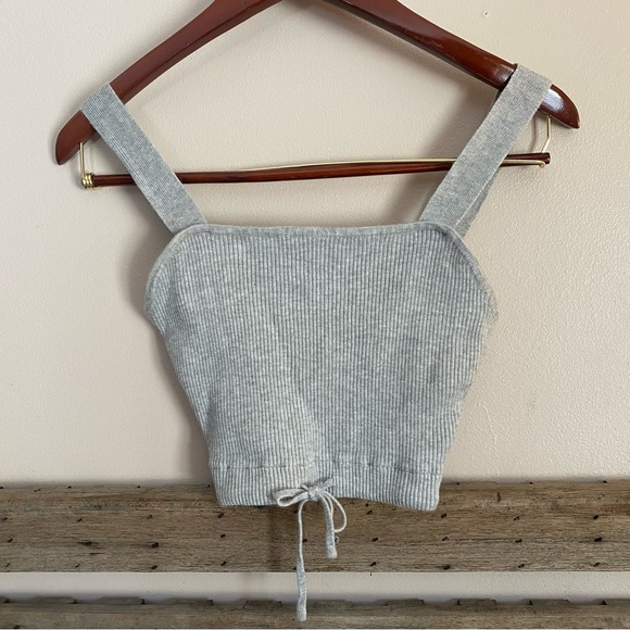 Almost Famous | Tops | Almost Famous Light Grey Crop Top | Poshmark